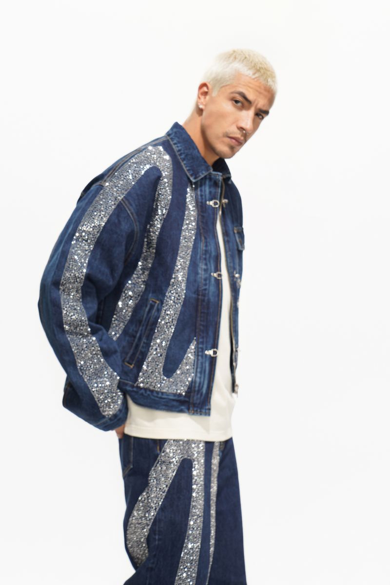 Valabasas Encrypted Jacket Denim Blue